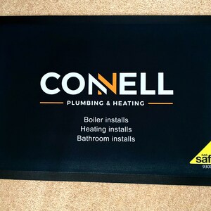 Personalised Plumbers Mat Custom Branded Protective Work Mat ...