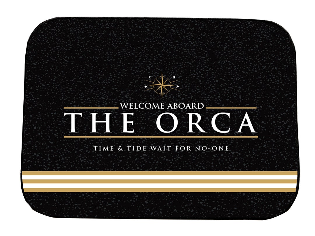 Personalised Boat Mat, Yacht, Narrowboat, Sailing Nautical Door Mat ...