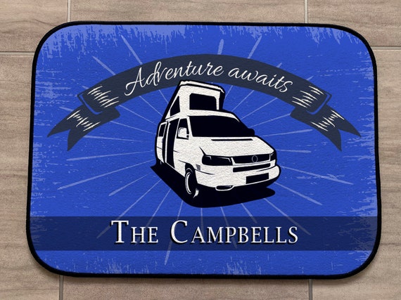 Personalised Pop-top Campervan Motorhome Door Mat Adventure - Etsy