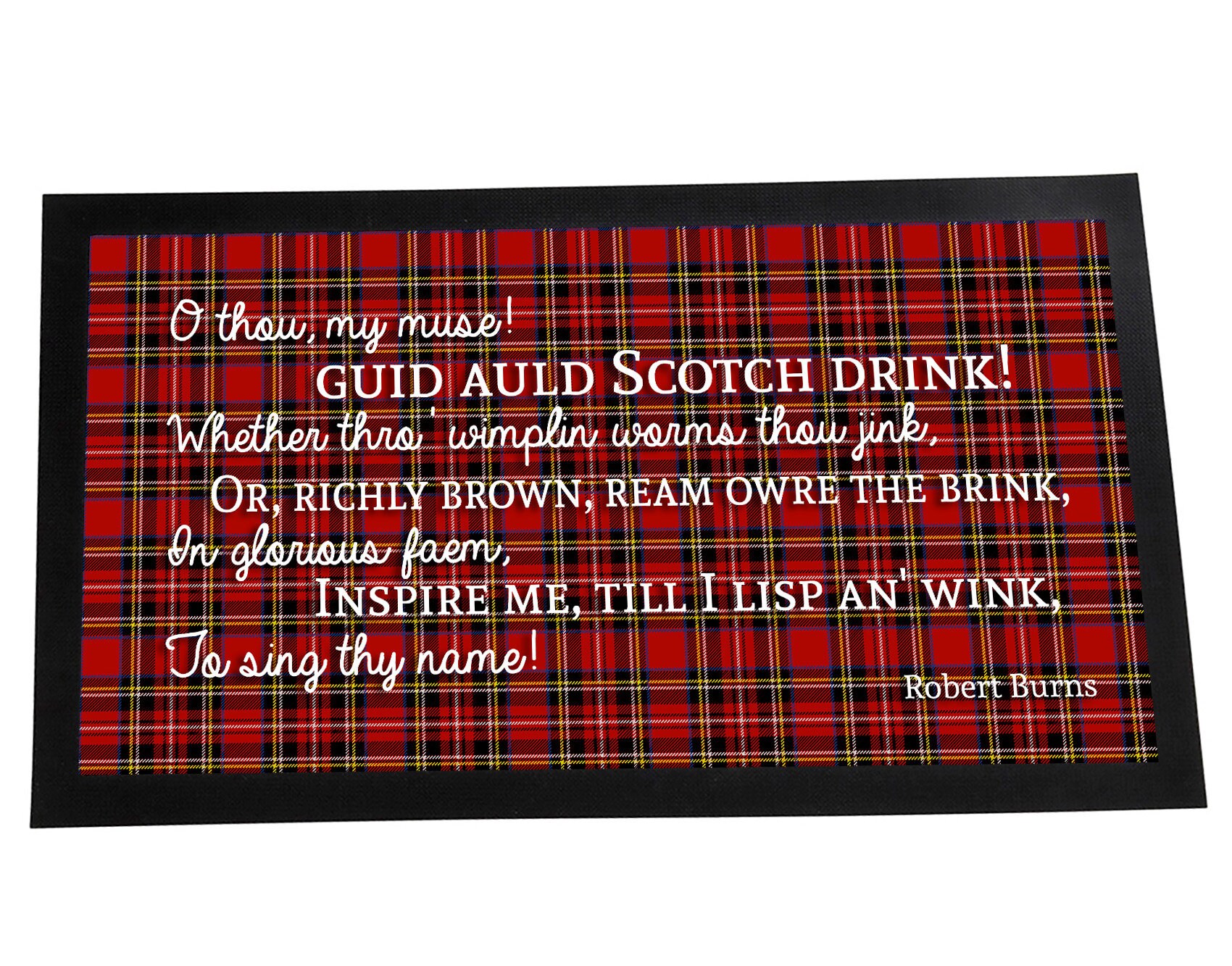 Burns Night Bar Runner Scotch Drink Robert Burns Poem Quote - Etsy UK
