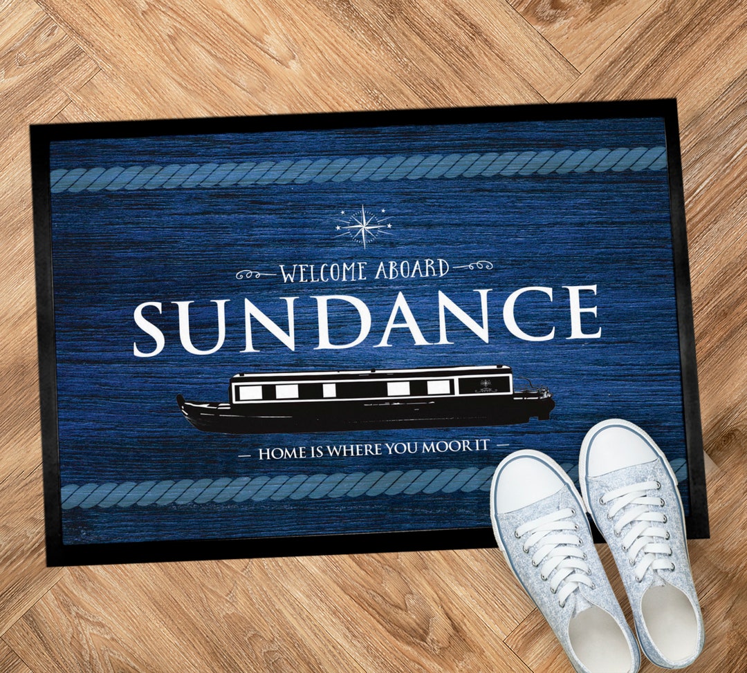 Custom Boat Mat for House Boat Narrowboat | Welcome Door Mat | Sailing ...