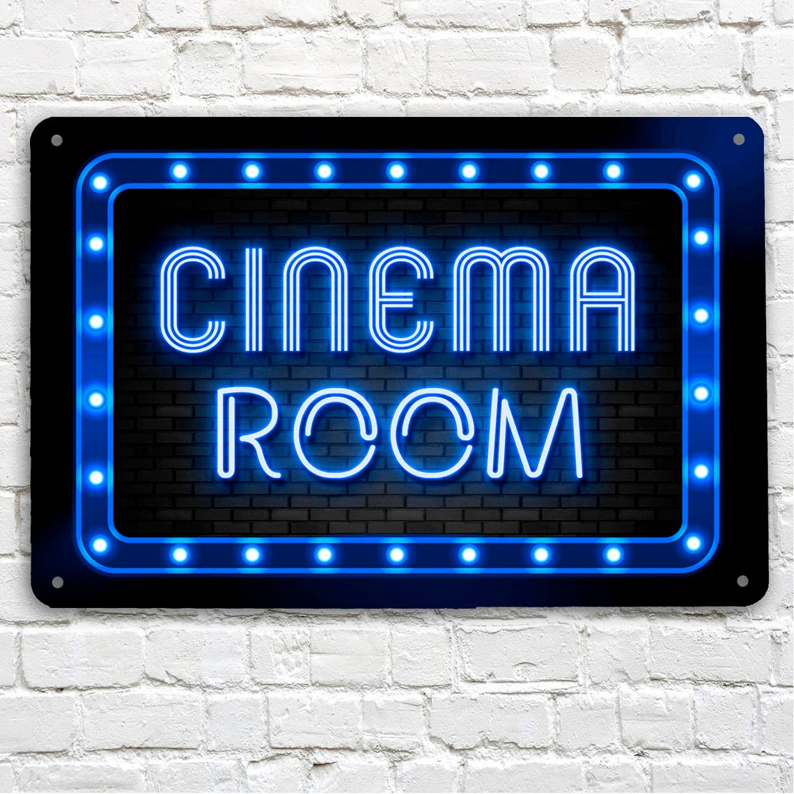 Cinema Room Sign Printed Home Cinema Movie Room A4 Metal - Etsy