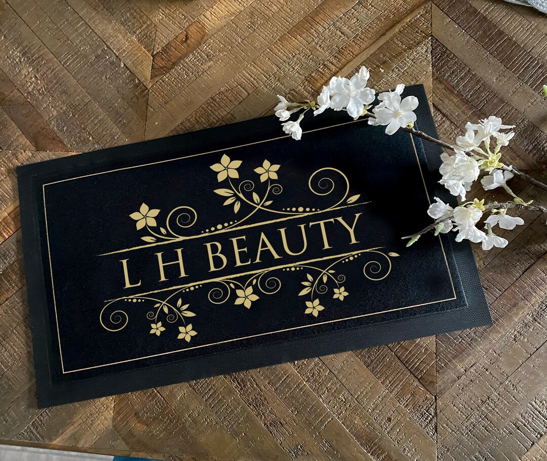 Personalised Logo Counter Mat for Beauticians, Tanning Salons, Nail ...