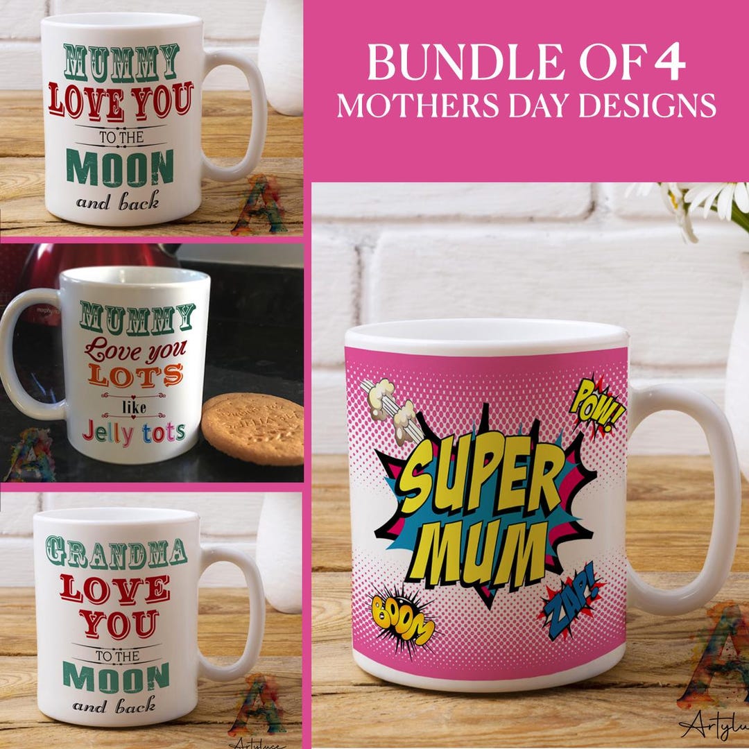Mother's Day Mug Designs | Mug Wrap Design | Digital Pdf Files | Mum ...
