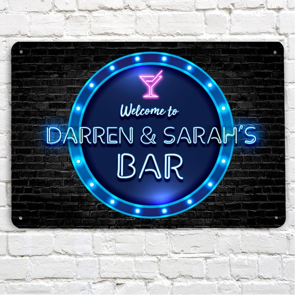 Neon Bar Sign - Etsy