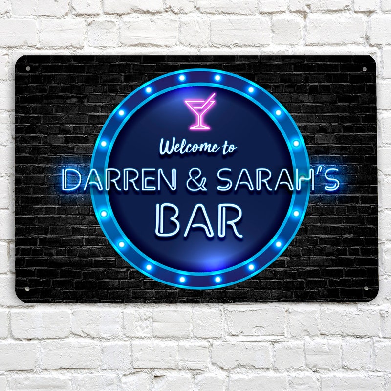 Personalized Bar Signs - Etsy