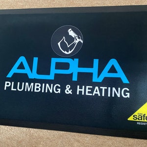 Personalised Plumbers Mat Custom Branded Protective Work Mat ...