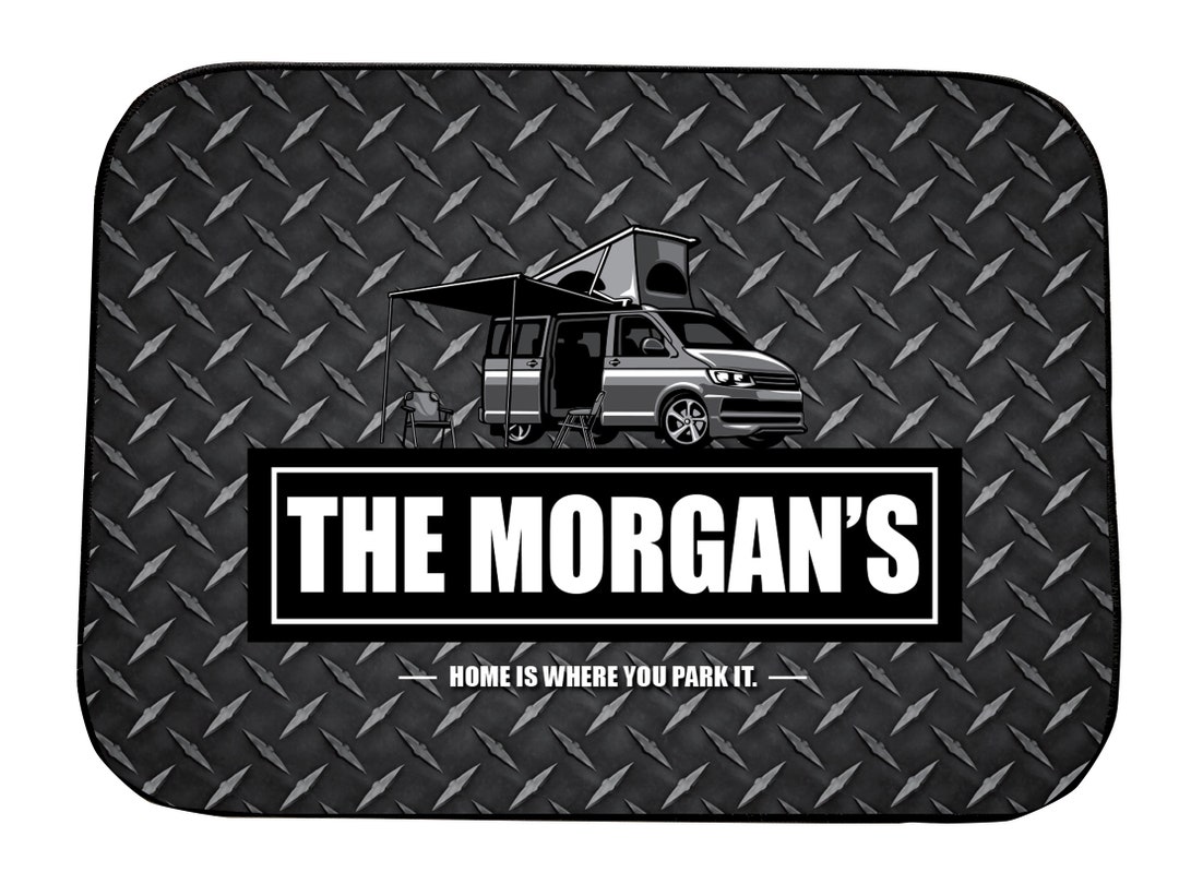 Personalised Camper Van Mat - Pop Top Motorhome Door Mat 44cm X 32cm ...
