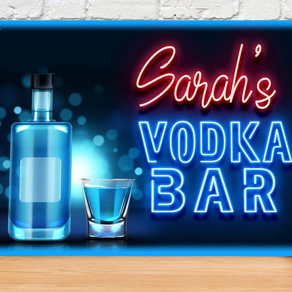 Neon Vodka Sign - Etsy