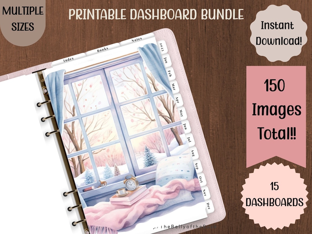 Winter Planner Girl Dashboard Bundle - 15 Unique Designs in One Pack - Etsy