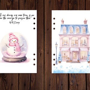 Winter Wonderland Dashboard Planner Printable Bundle - Instant Download ...