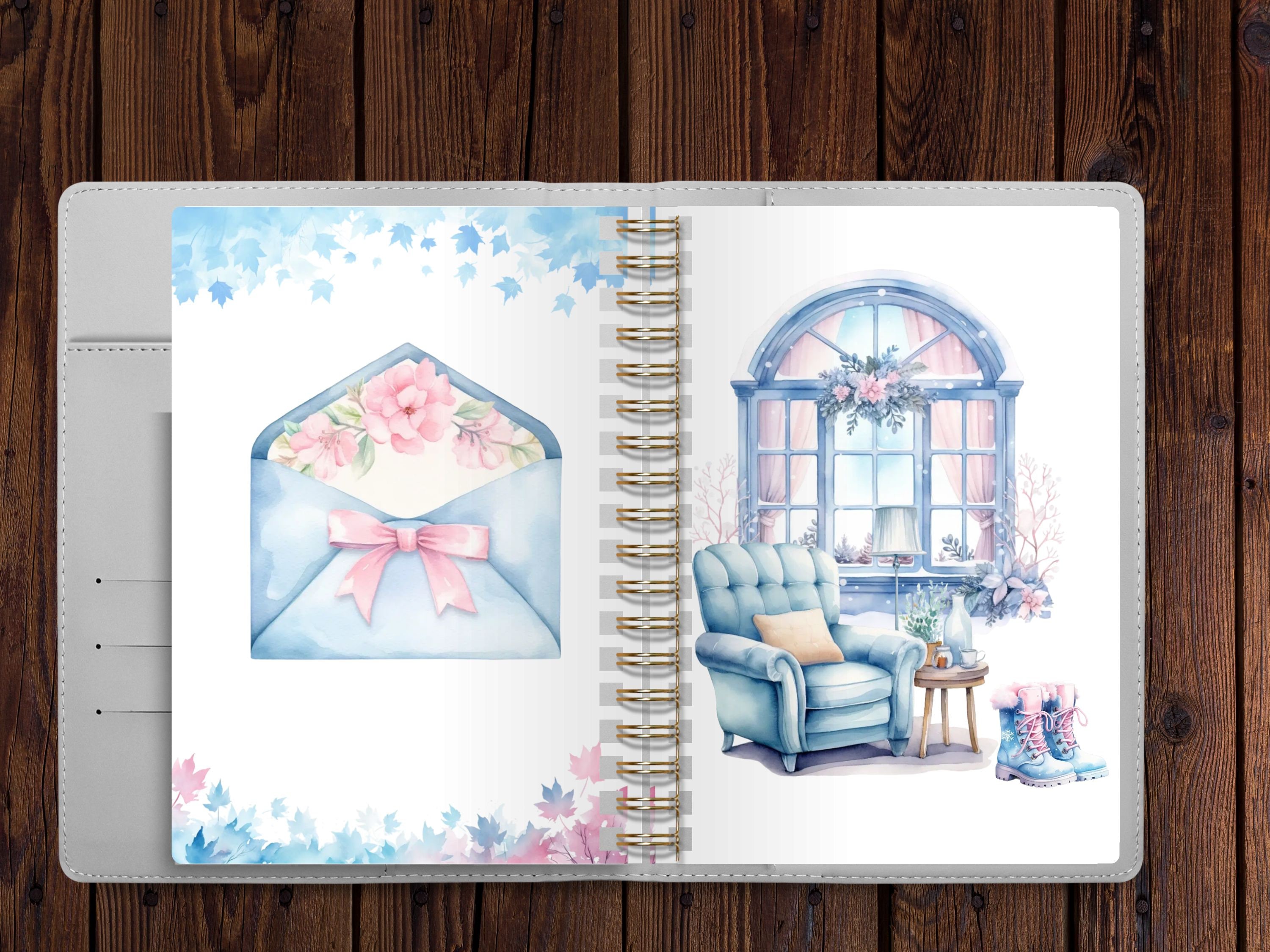 Winter Wonderland Dashboard Planner Printable | Cozy Window Scene ...