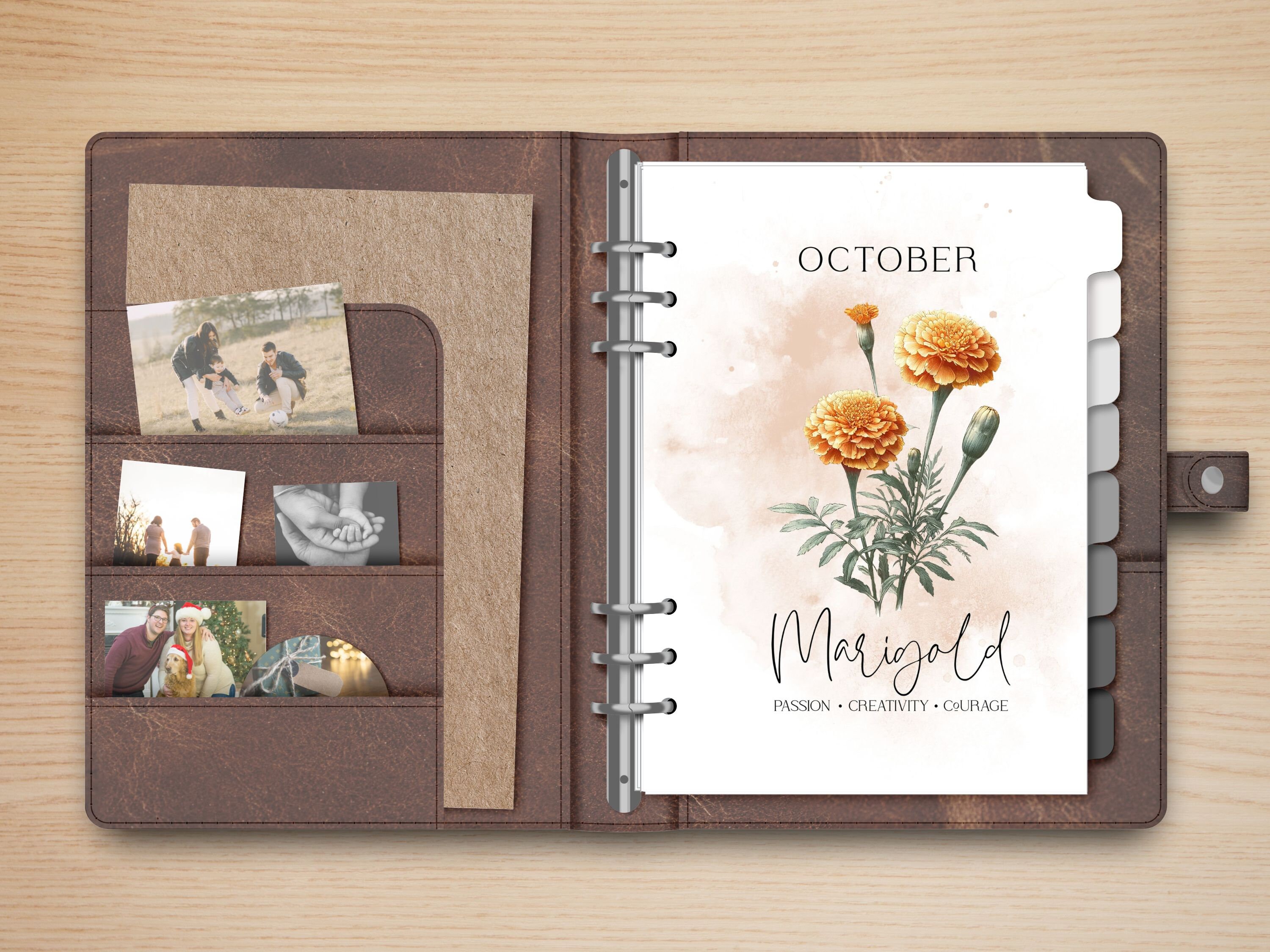 Birth Month Printable Planner Dashboard Bundle Birth Month Flower ...