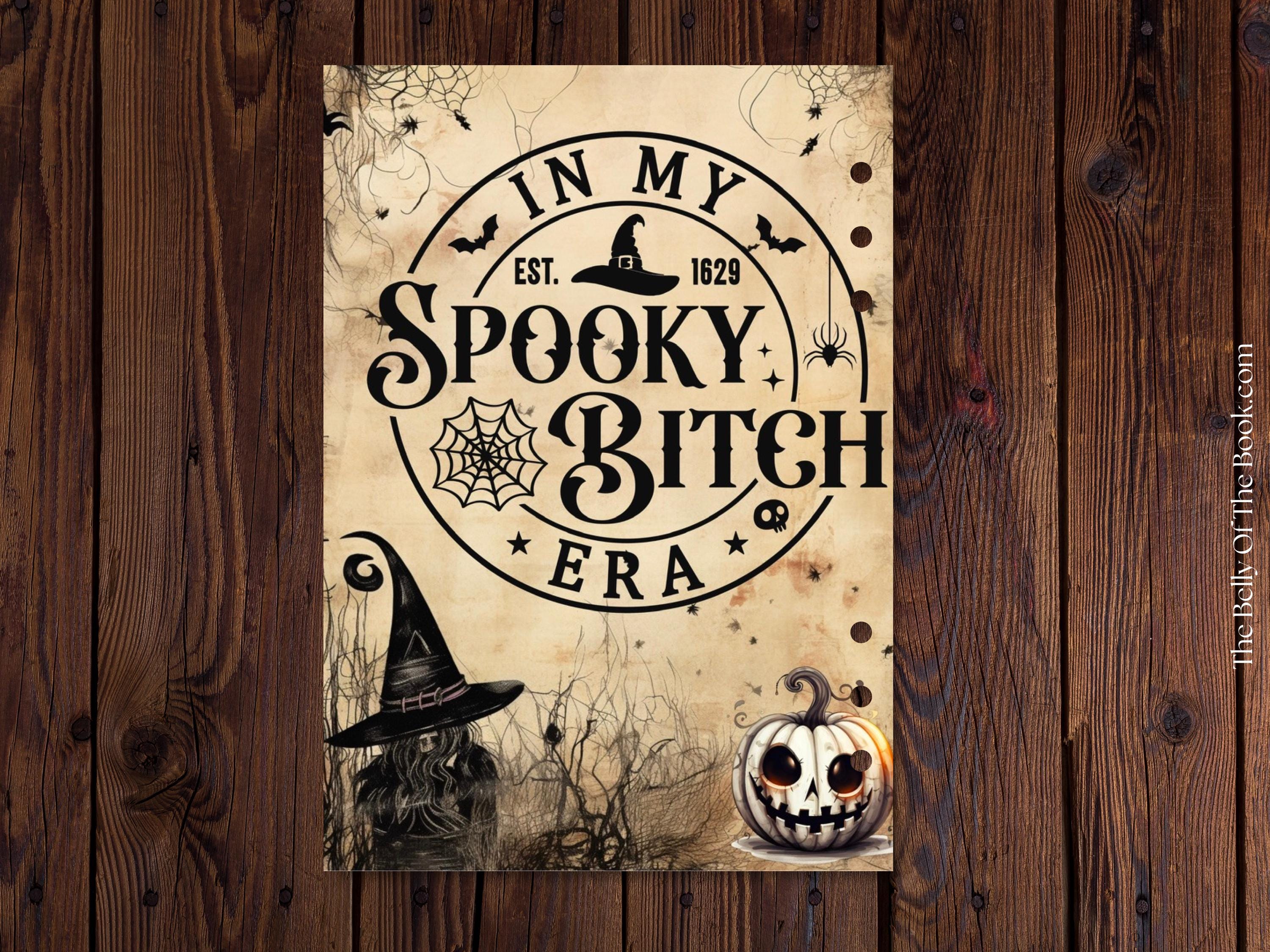 Halloween Printable Planner Dashboard - Instant Download - Spooky Bitch ...