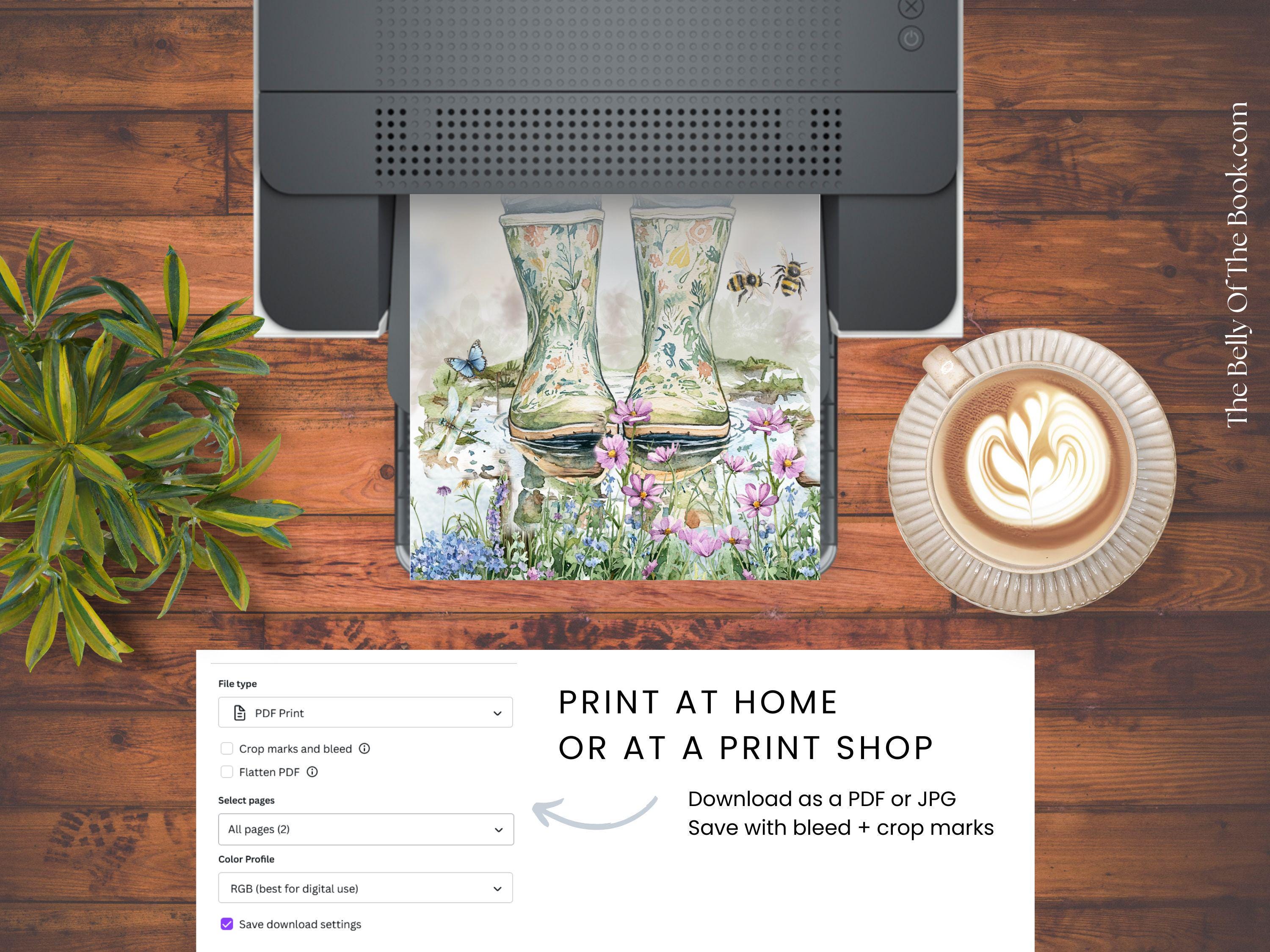 Spring Awakening Watercolor Printable Dashboard for Happy Planner, A6 ...