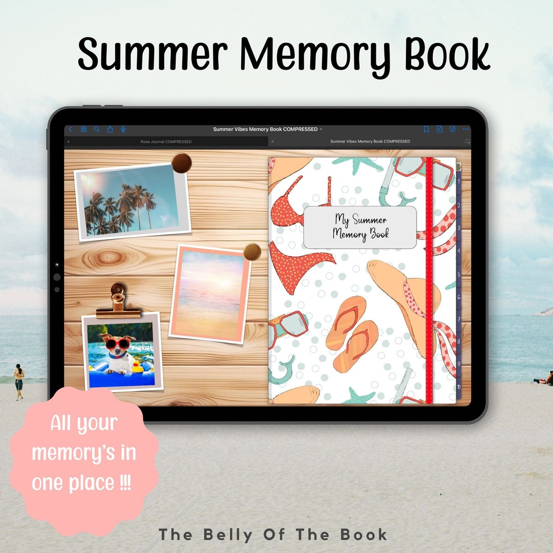 Digital Summer Memory Book, Memories, Memory Keeping Album, iPad ...