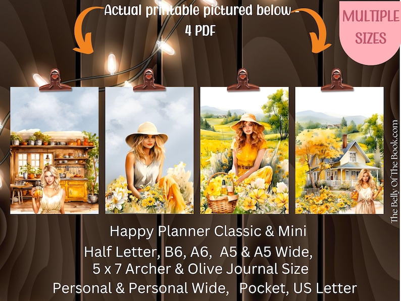 Fall Planner Dashboard Printable: Honey & Petals Autumn Leaves (digital ...