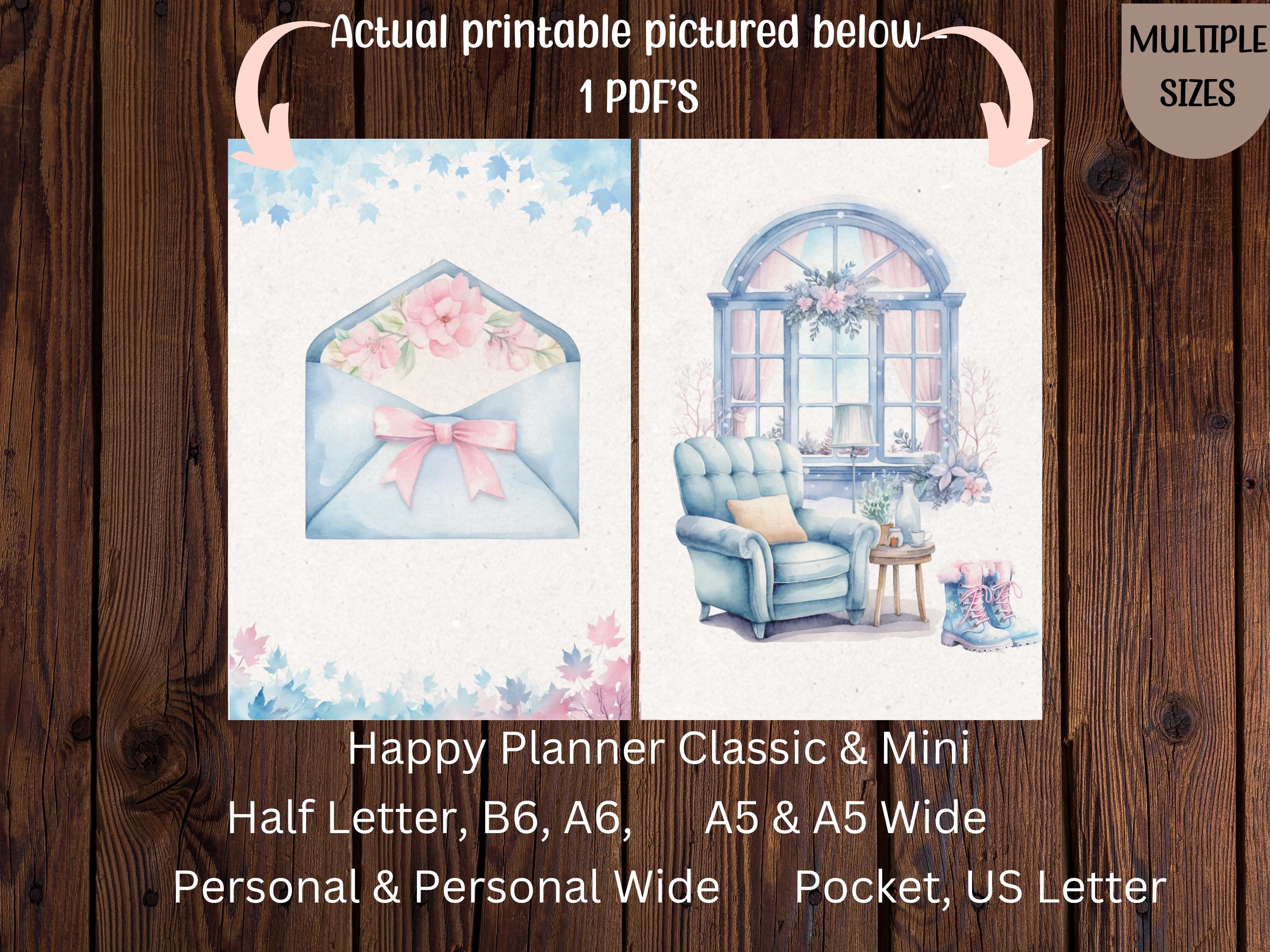 Winter Wonderland Dashboard Planner Printable | Cozy Window Scene ...