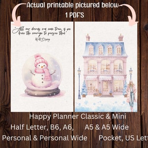 Winter Wonderland Dashboard Planner Printable Bundle - Instant Download ...