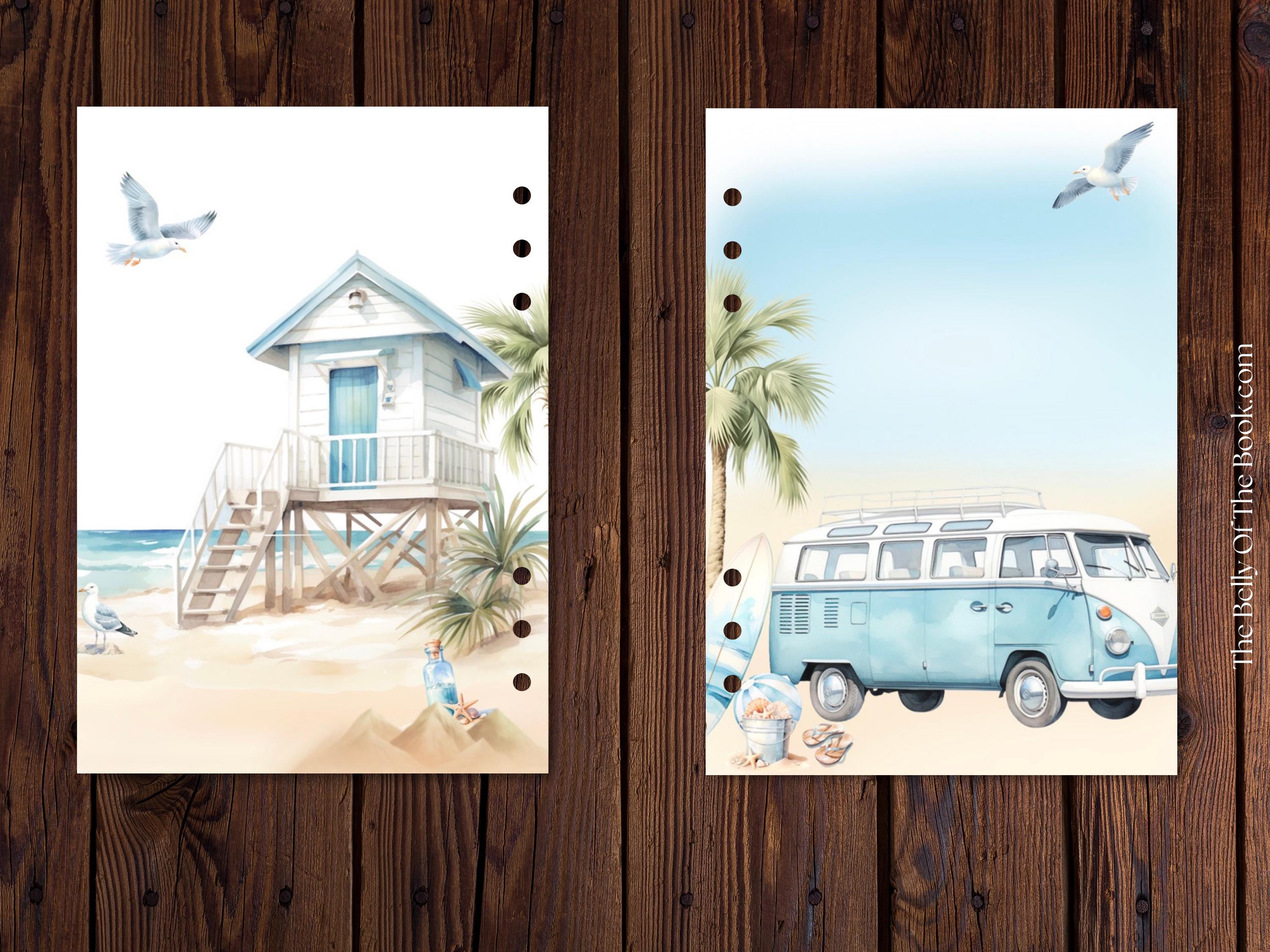 Seaside Escape Printable Planner Dashboard Bundle - Summer Fun Beach ...