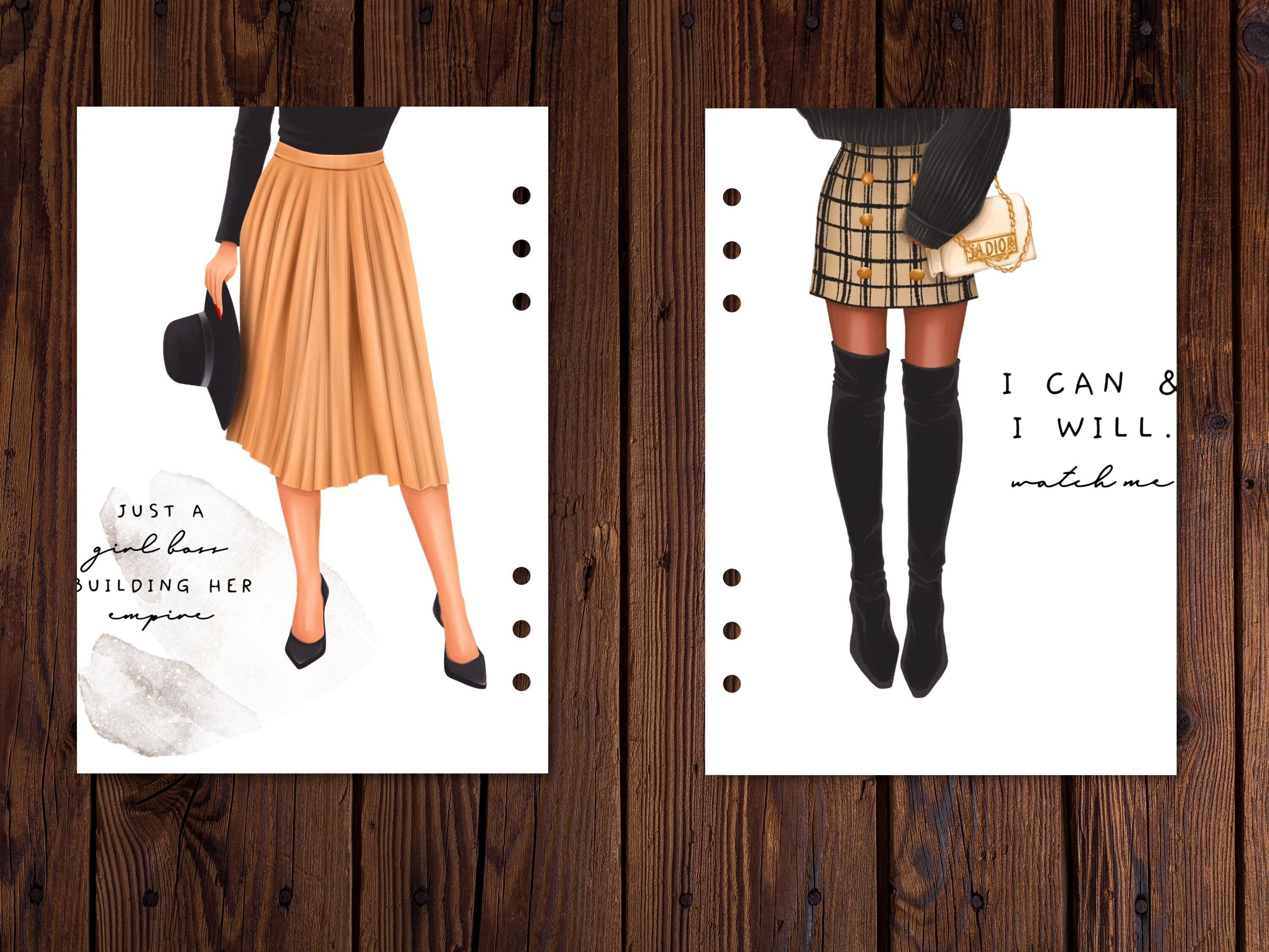 Planner Girls Printable Dashboards - Bundle Pack With Inspiring Quotes ...
