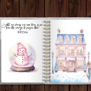 Winter Wonderland Dashboard Planner Printable Bundle - Instant Download ...