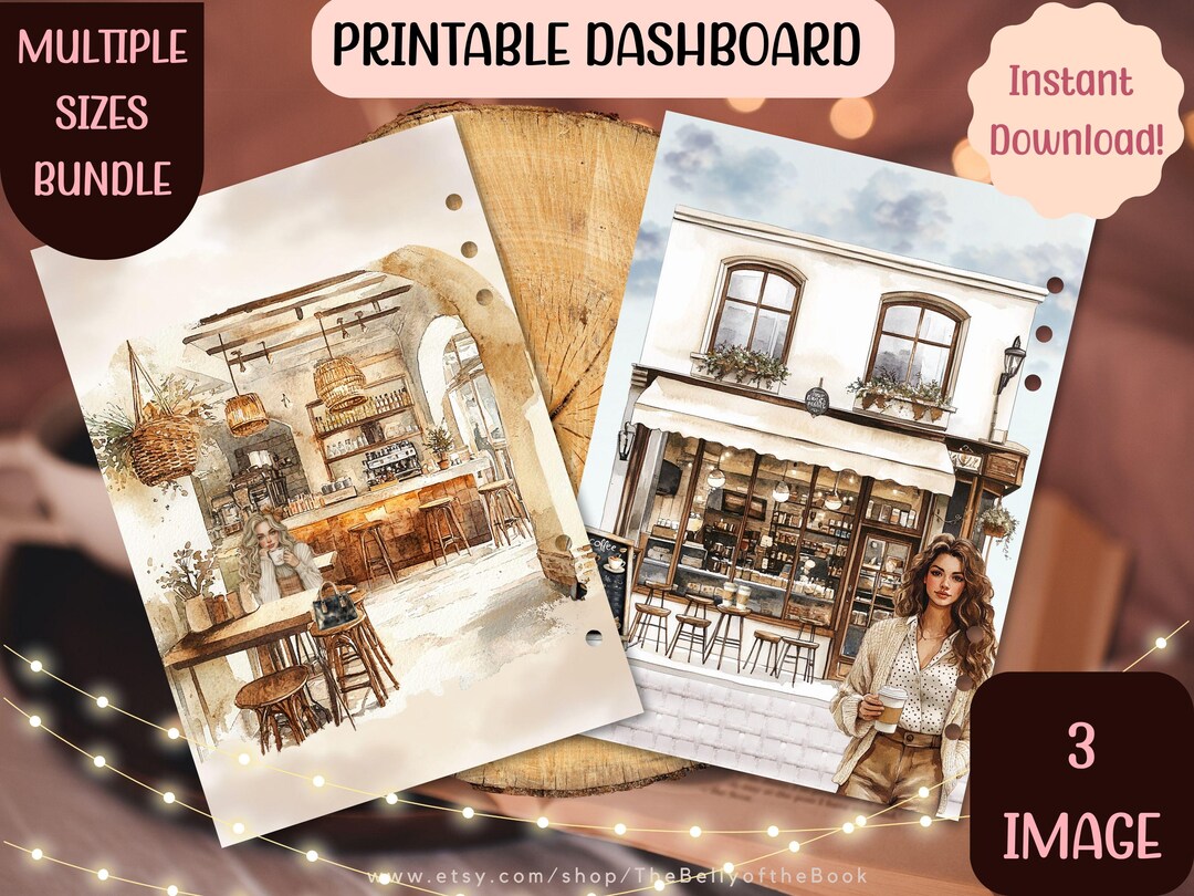 Daily Brew Planner Dashboard Insert: Coffee Theme Printable (PDF ...