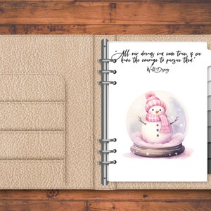 Winter Wonderland Dashboard Planner Printable Bundle - Instant Download ...