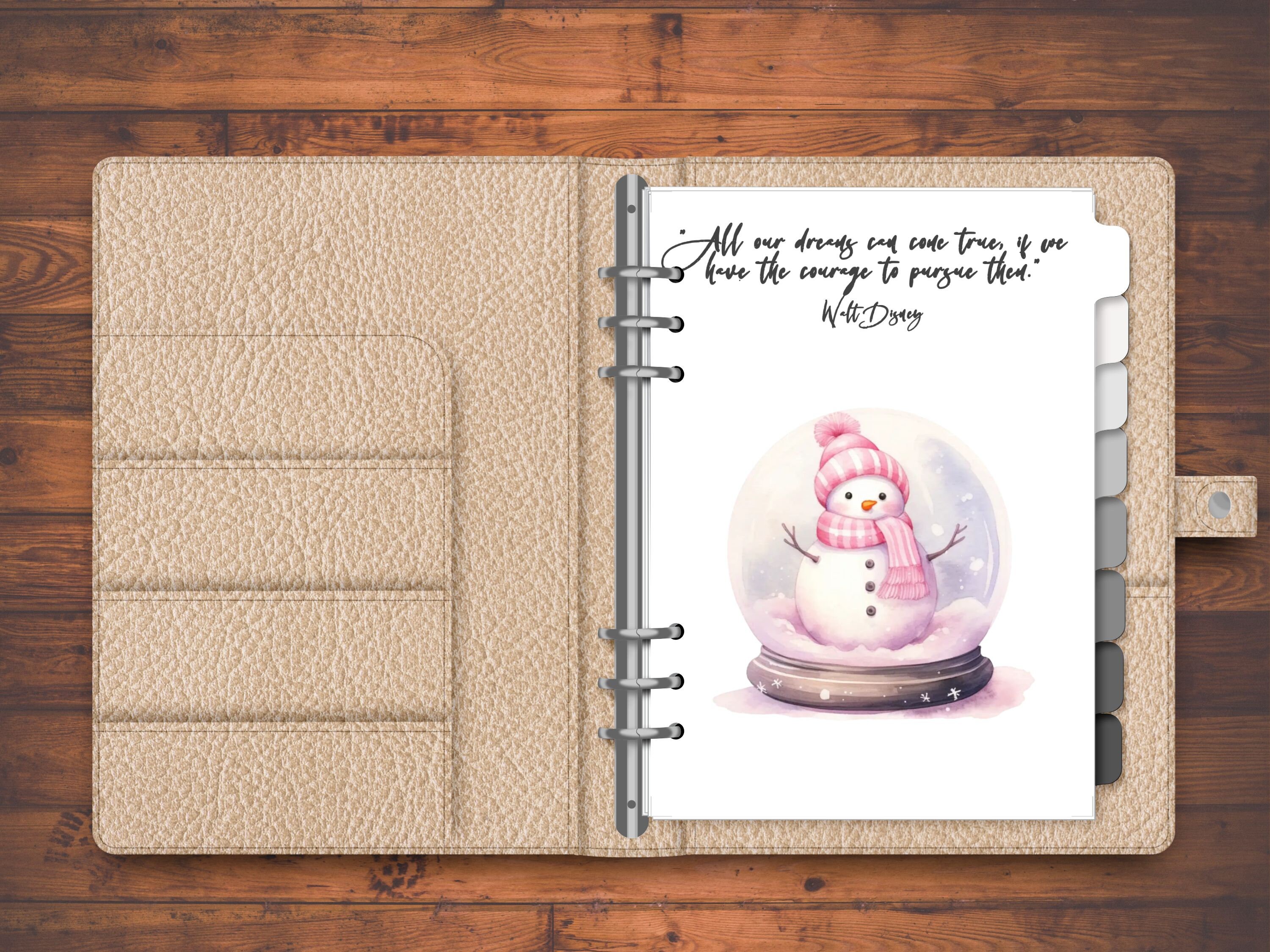 Winter Wonderland Dashboard Planner Printable Bundle - Instant Download ...
