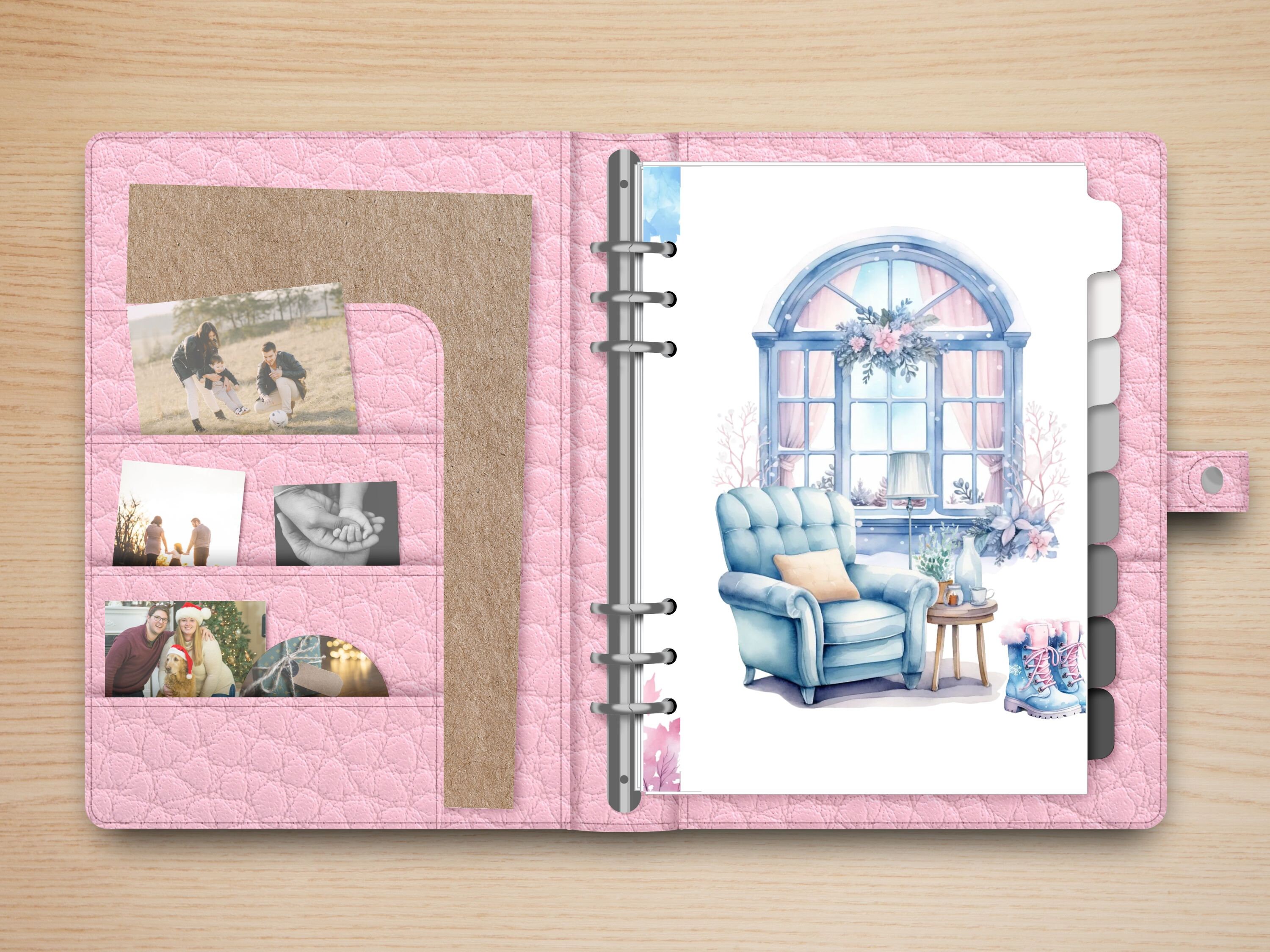 Winter Wonderland Dashboard Planner Printable Cozy Window Scene ...