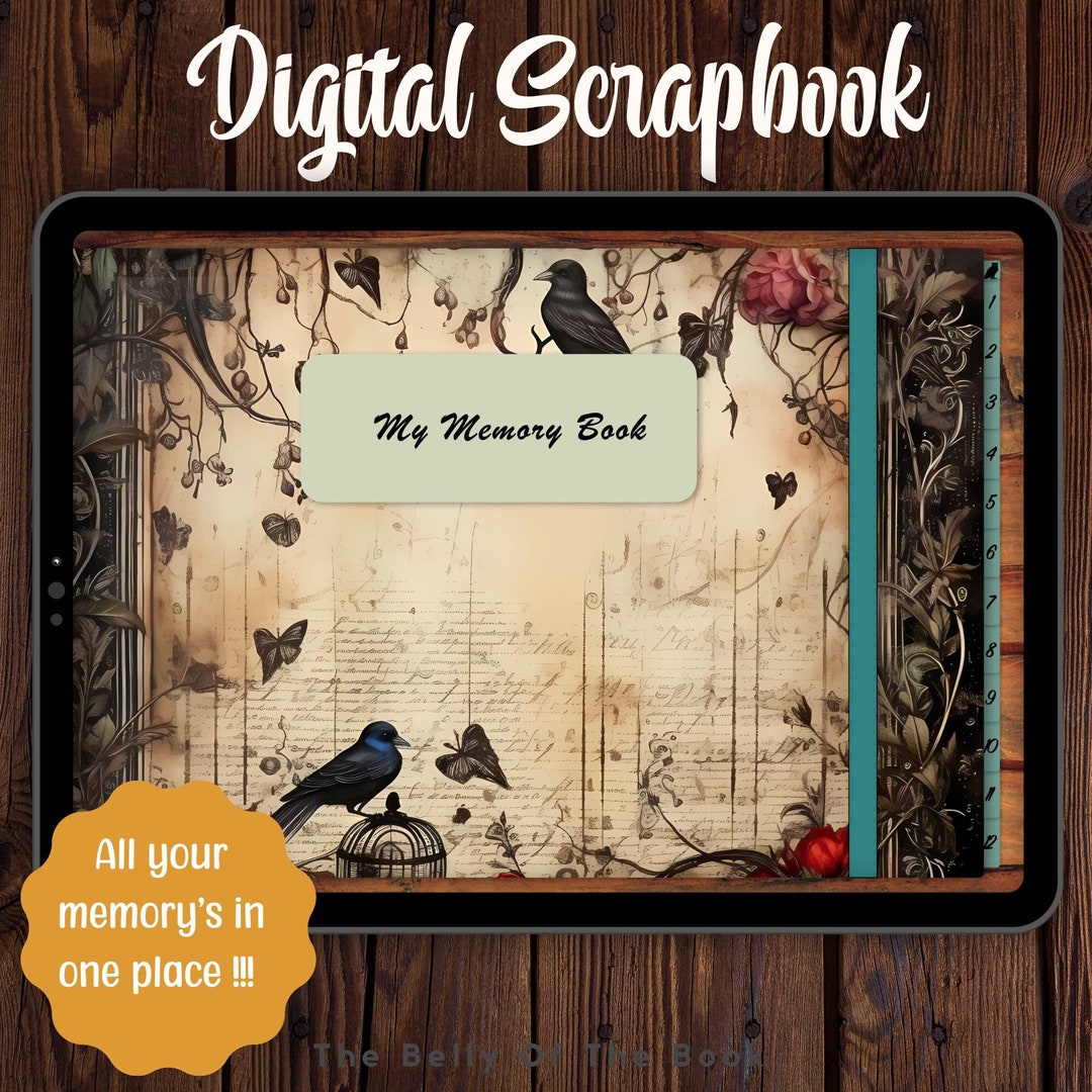 Vintage Digital Memory Book: iPad Scrapbook Album (digital Download) - Etsy