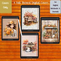 6 Digital Notebook / Journal Covers for Digital Planners or Notebooks ...