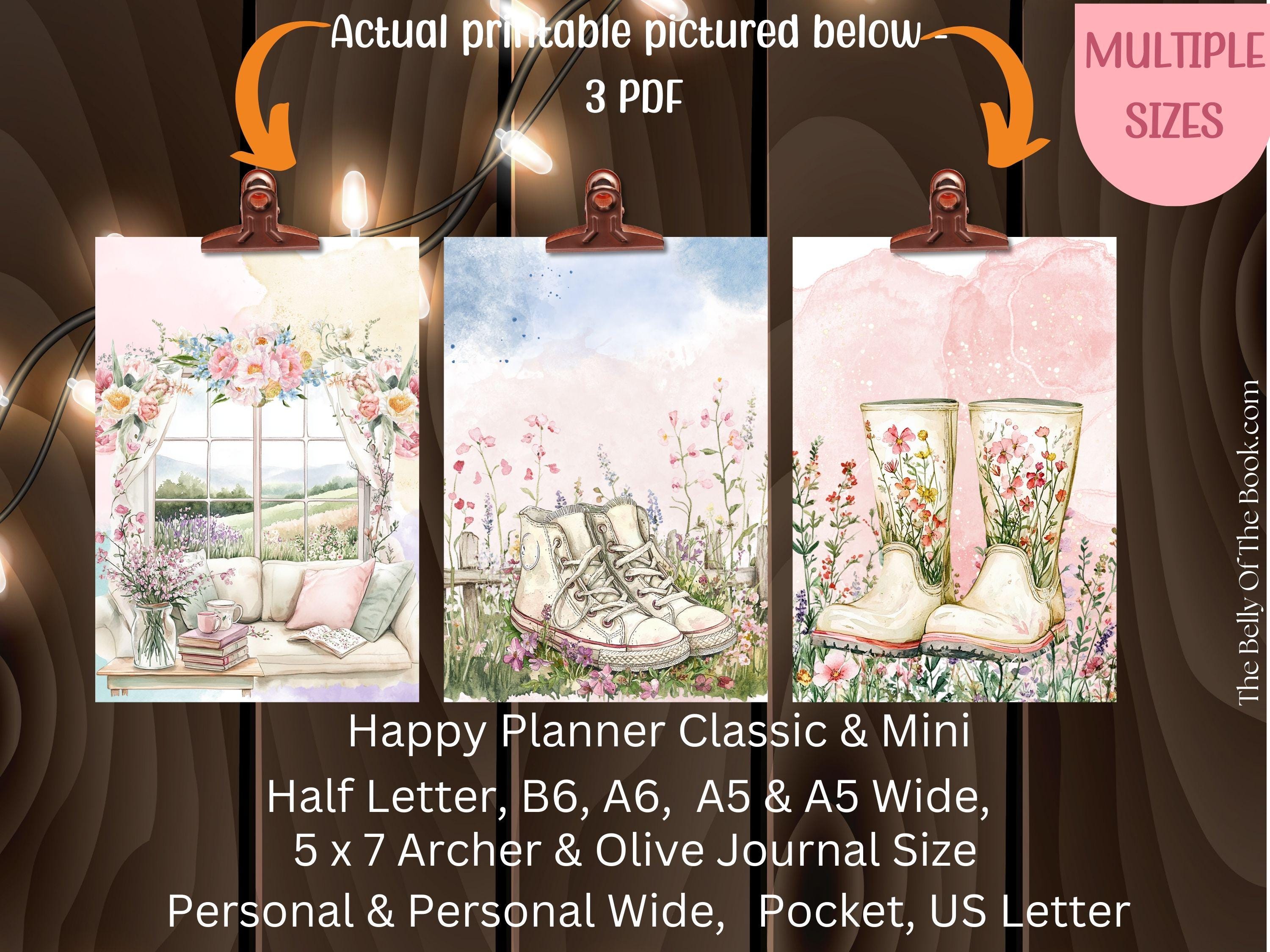 Spring Planner Dashboard: Floral Printable Inserts (digital Download ...