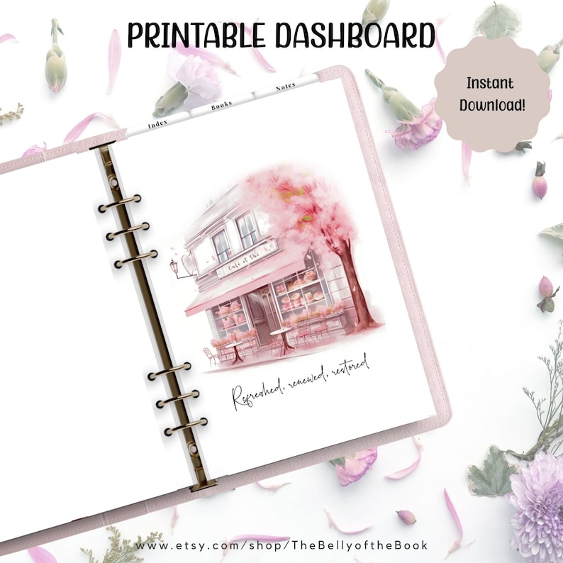 Printable Coffee Café A5 Planner Dashboard Set Stay - Etsy