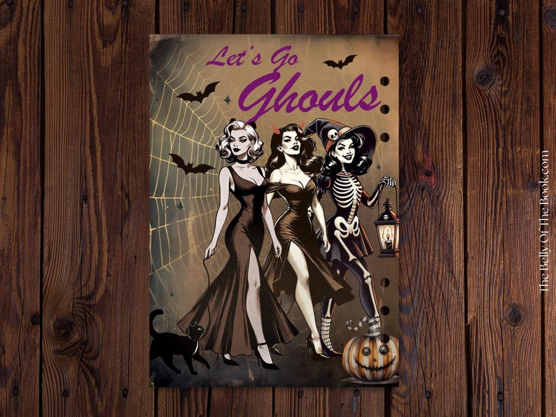 Halloween Printable Planner Dashboard - Instant Download - Ghouls Night ...