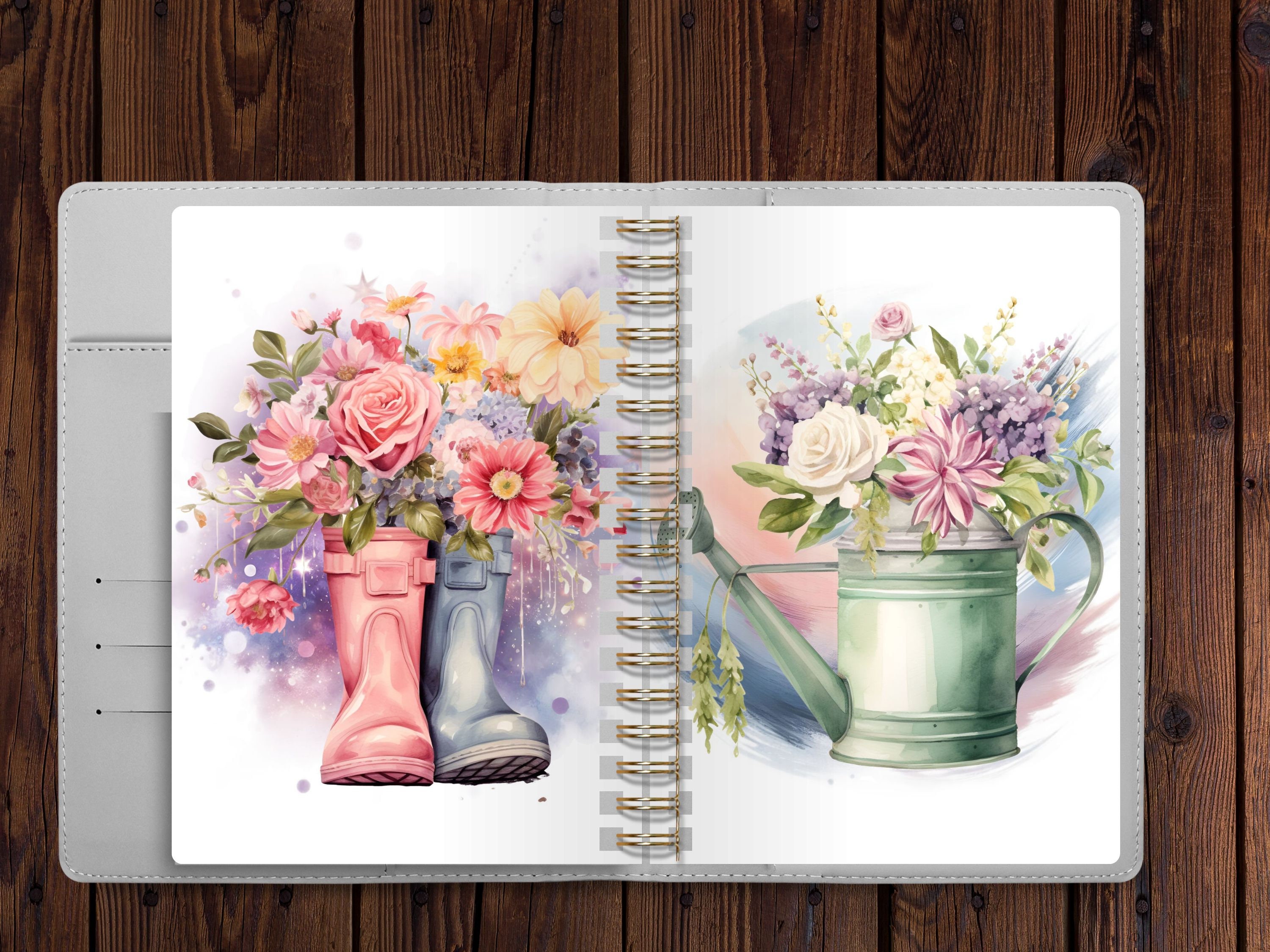 Printable Spring Flower Planner Dashboard Bundle - Multiple Sizes ...