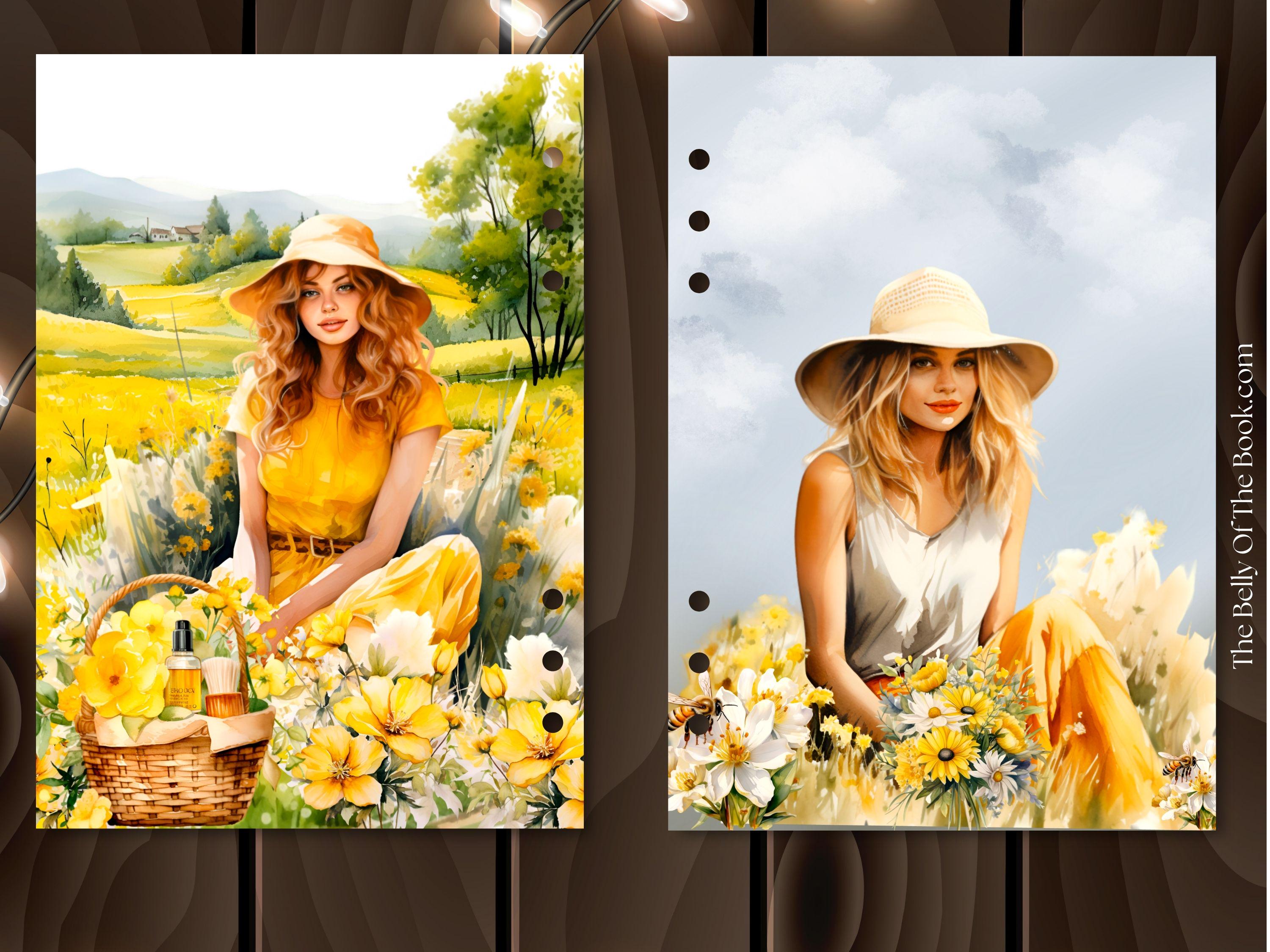 Fall Planner Dashboard Printable: Honey & Petals Autumn Leaves (digital ...