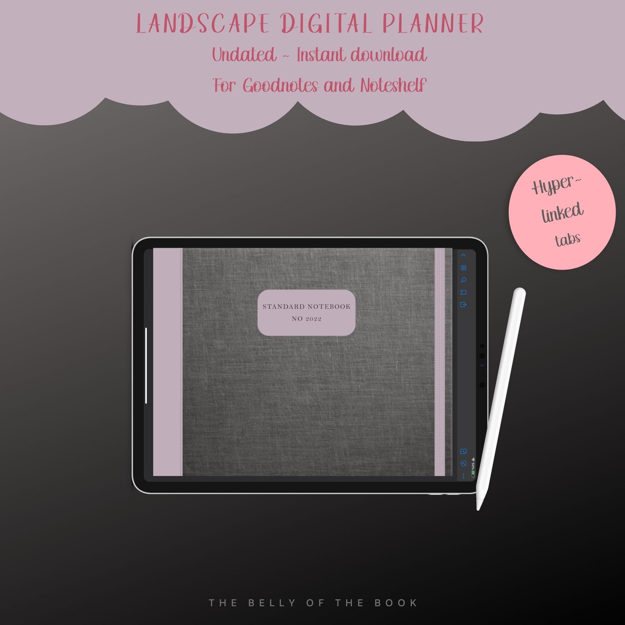 Landscape DIGITAL Planner UPDATED Life Planner Journal - Etsy