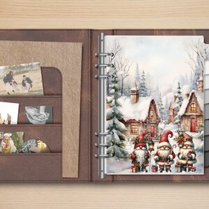 Christmas Gnome Printable Planner Dashboard Bundle - Festive Holiday ...