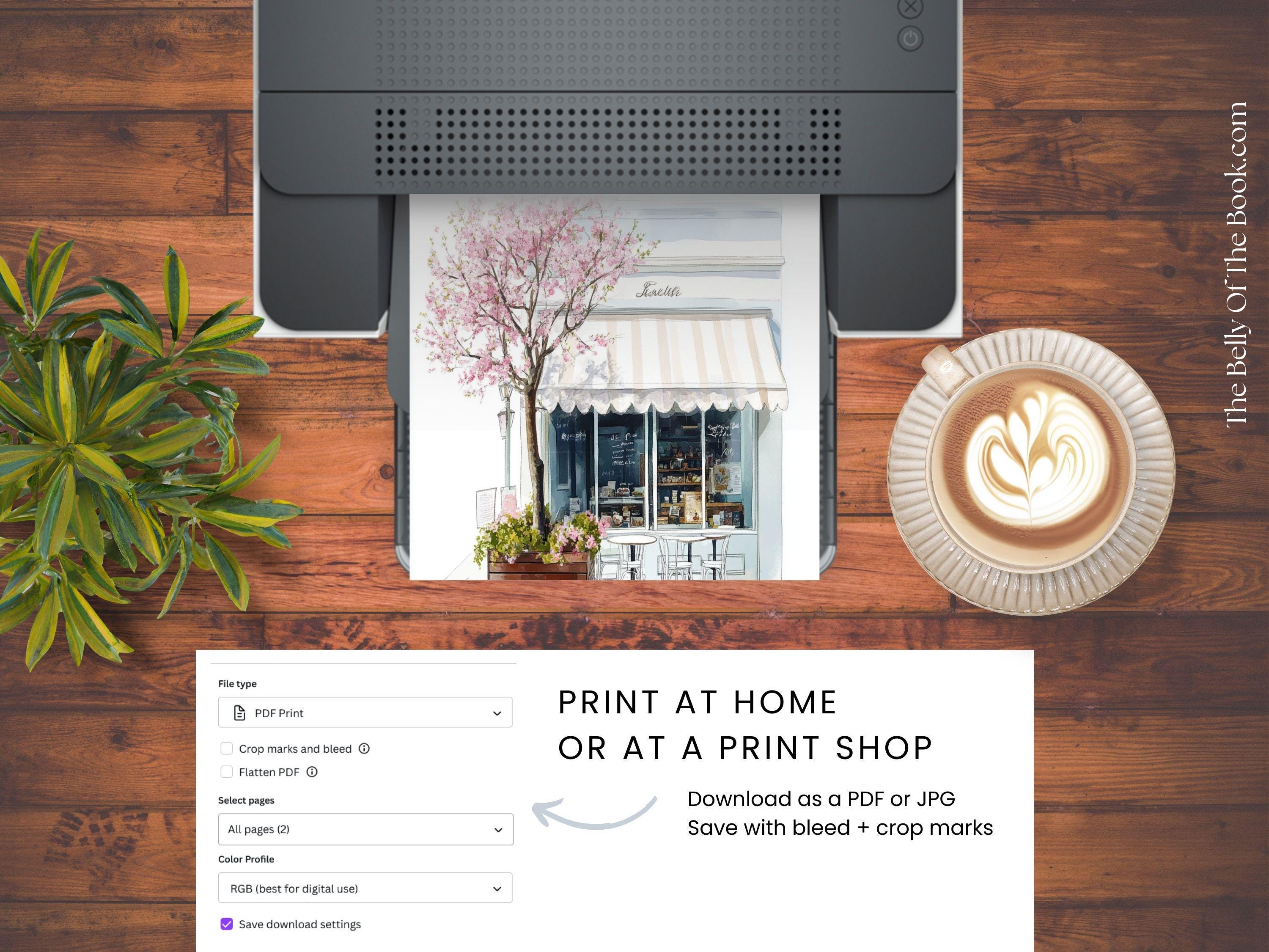 Printable Cozy Cafe Planner Dashboard - Bundle Pack, Various Sizes - Etsy