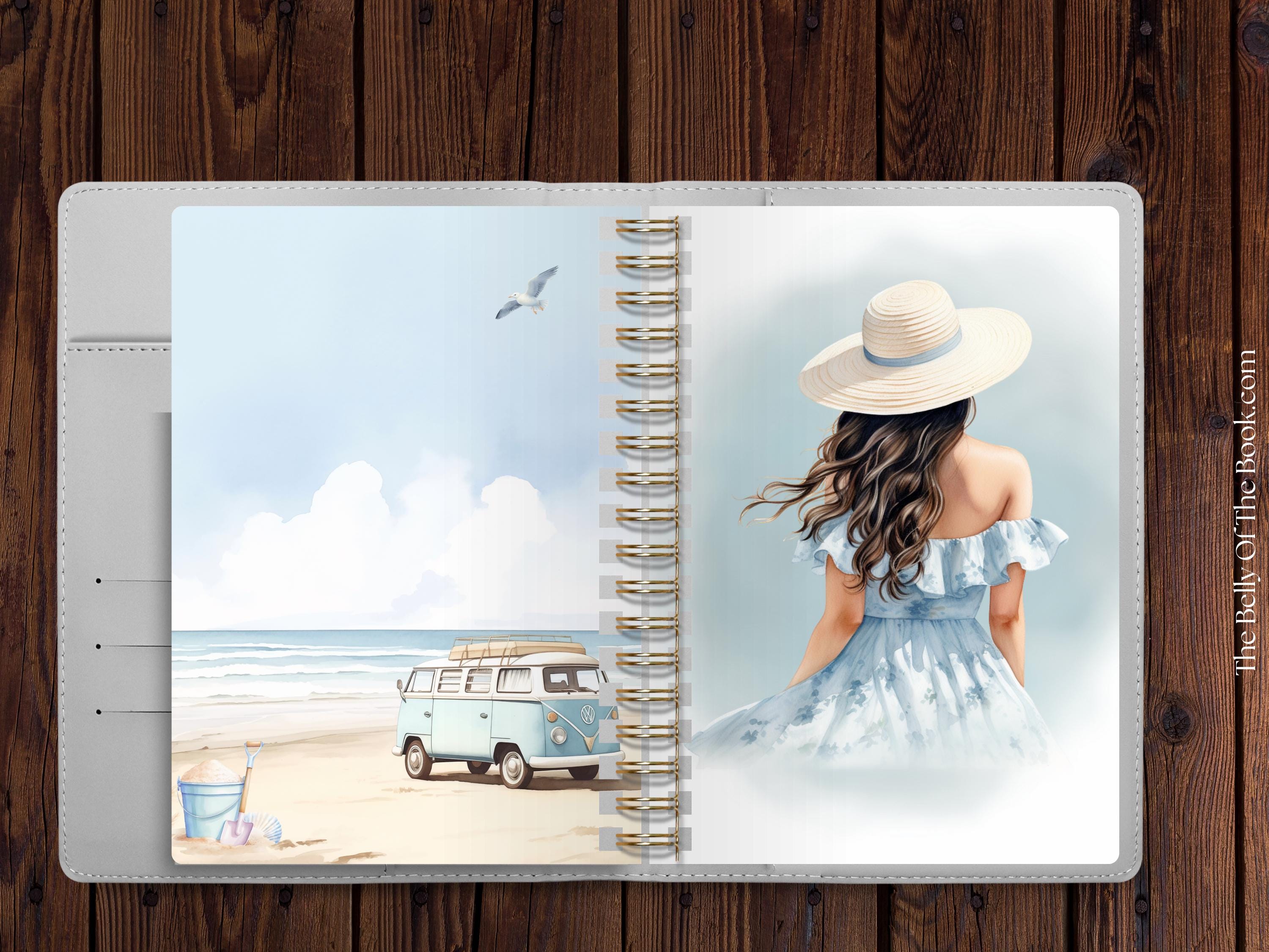 Coastal Seaside Escape Printable Planner Dashboard Bundle - Summer Fun ...
