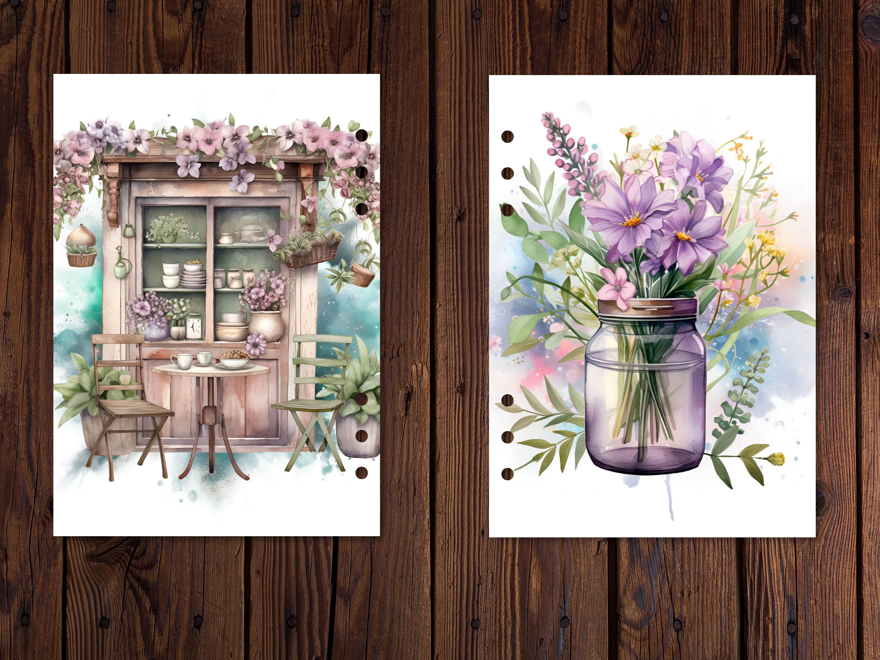 Printable Spring Flower Planner Dashboard Bundle - Multiple Sizes ...