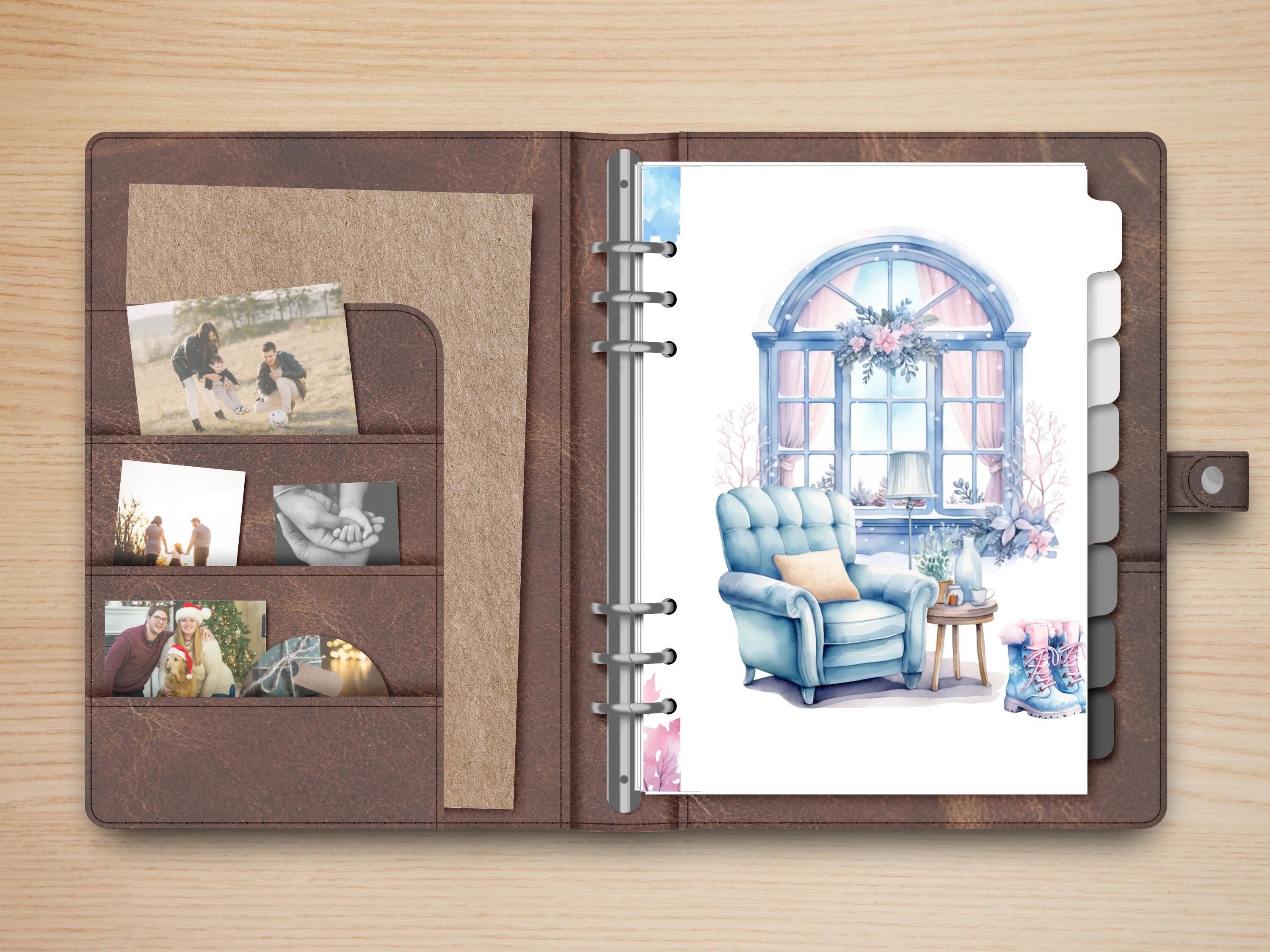 Winter Wonderland Dashboard Planner Printable | Cozy Window Scene ...