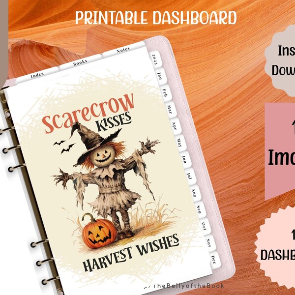 Printable Planner Dashboard With Fall Building Themes Ring Binder ...