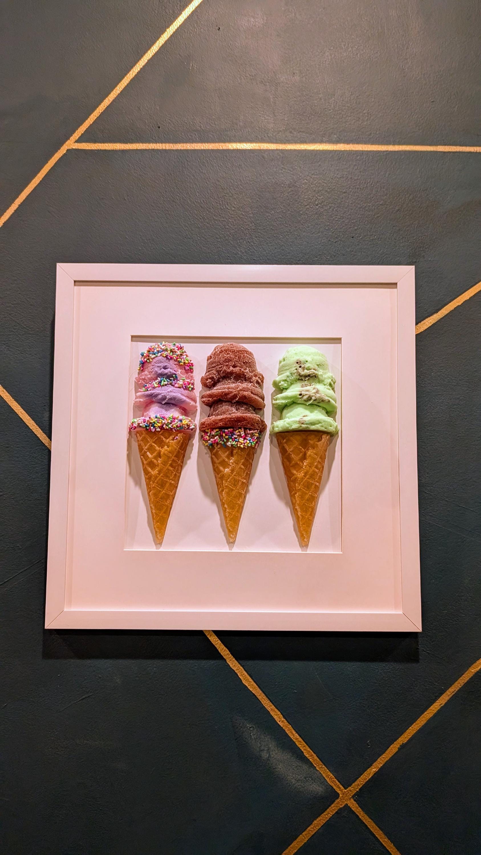 Ice Cream Wall Art, Pop Art, 3-D Art, Ice Cream Decor, Wall, 3-D ...