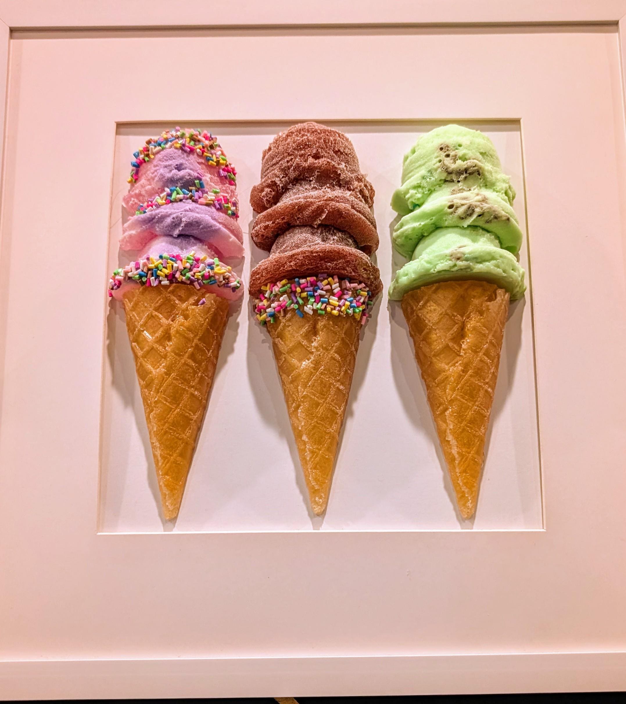 Ice Cream Cone 3-D Resin Wall Art, Framed Pop Art Decor - Etsy