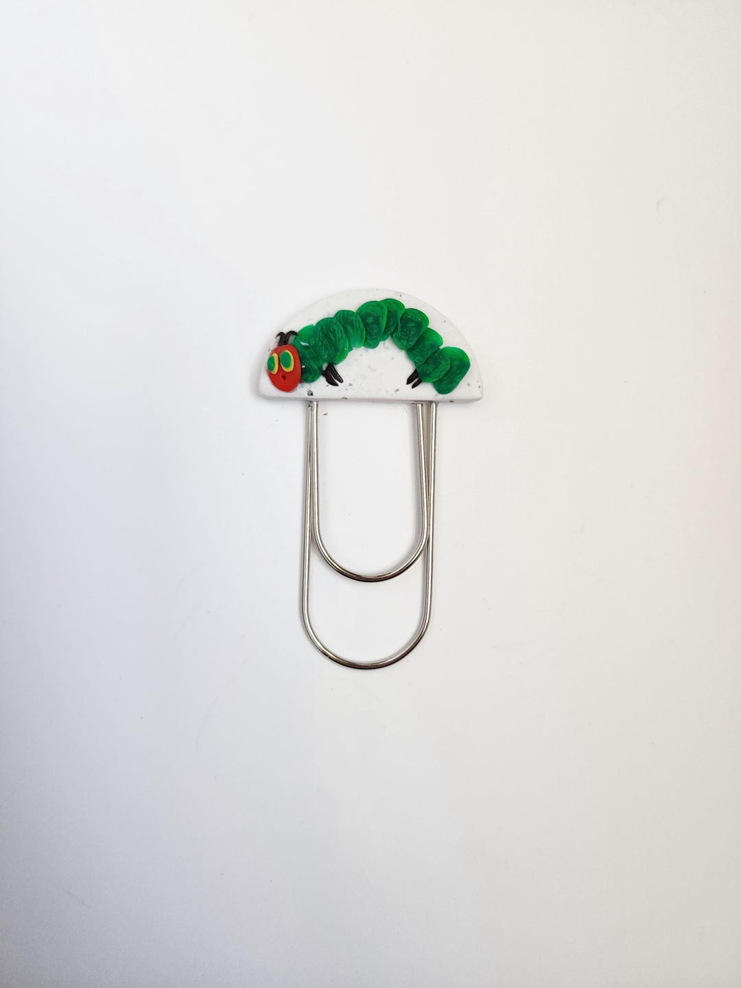 Book Caterpillar Clay Bookmark | Paperclip Bookmark | Planner ...