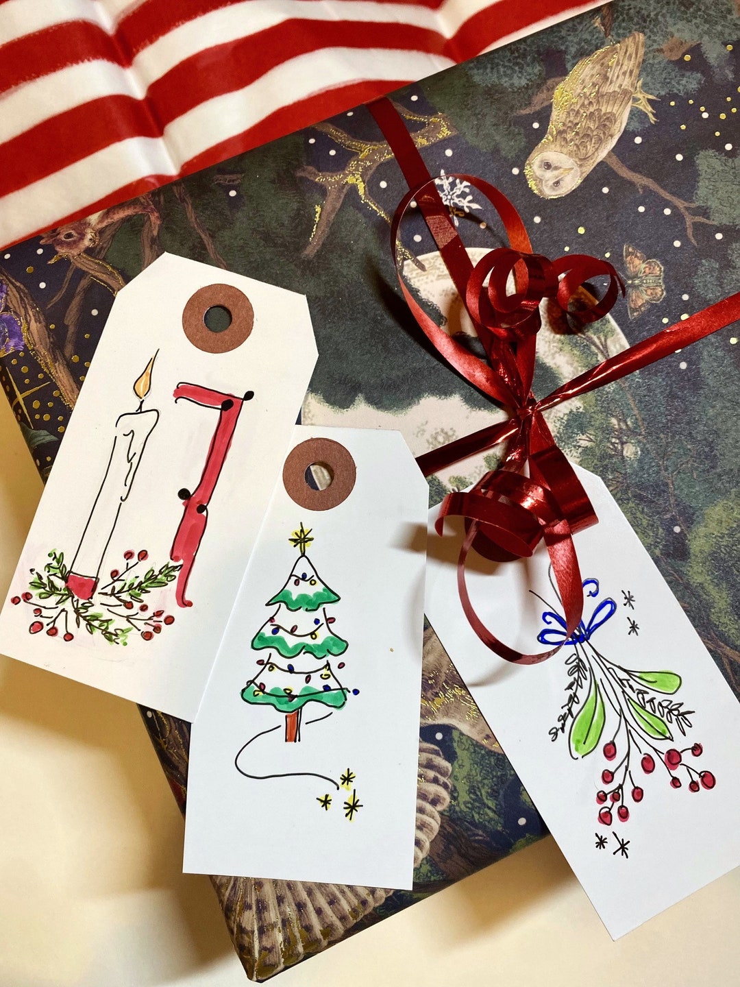Holiday Gift Tags (set of 10) - Etsy