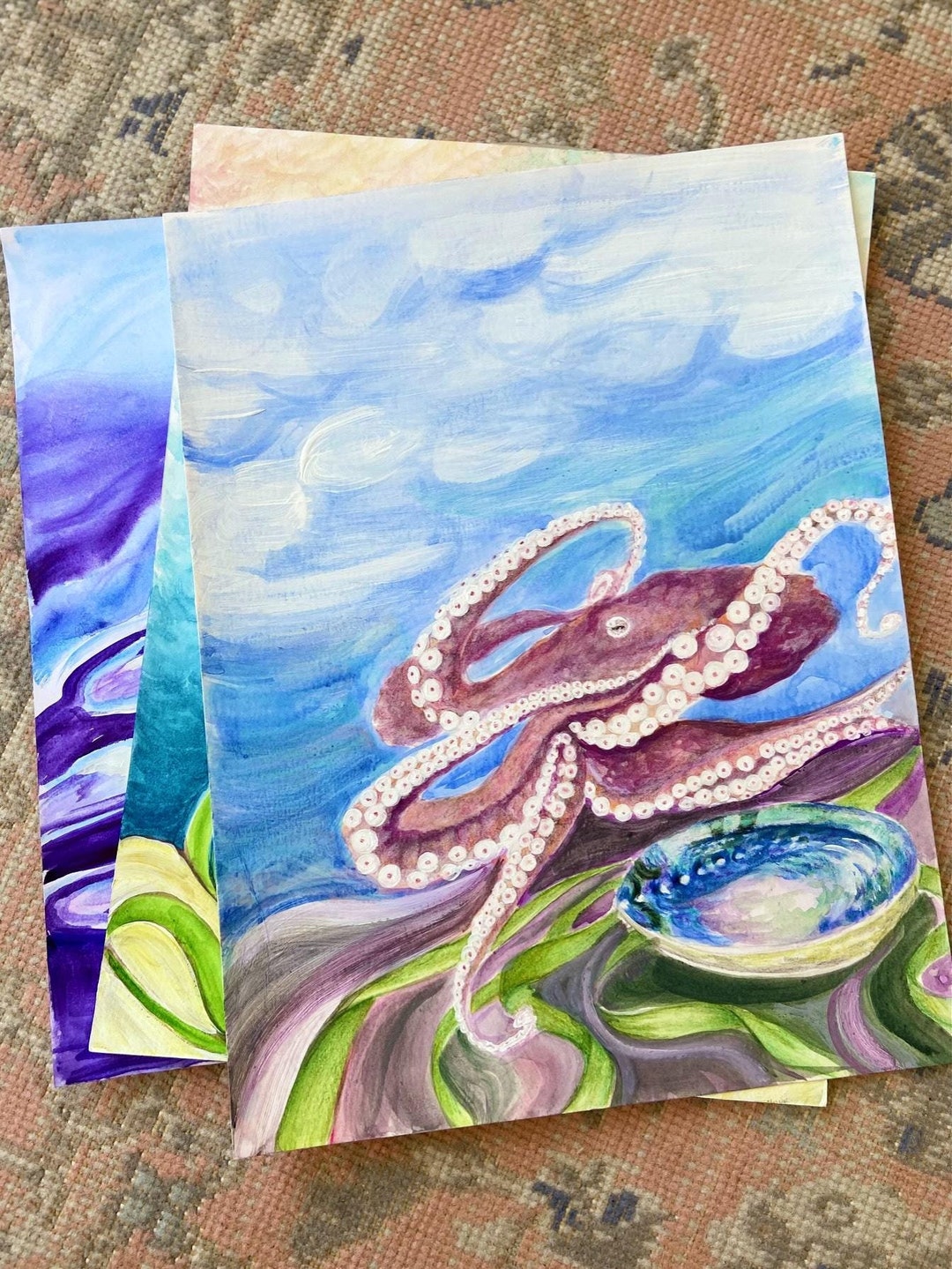 Octopus Print - Etsy