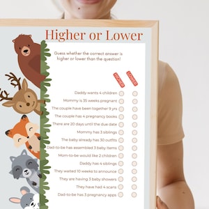 Baby Higher or Lower - Etsy